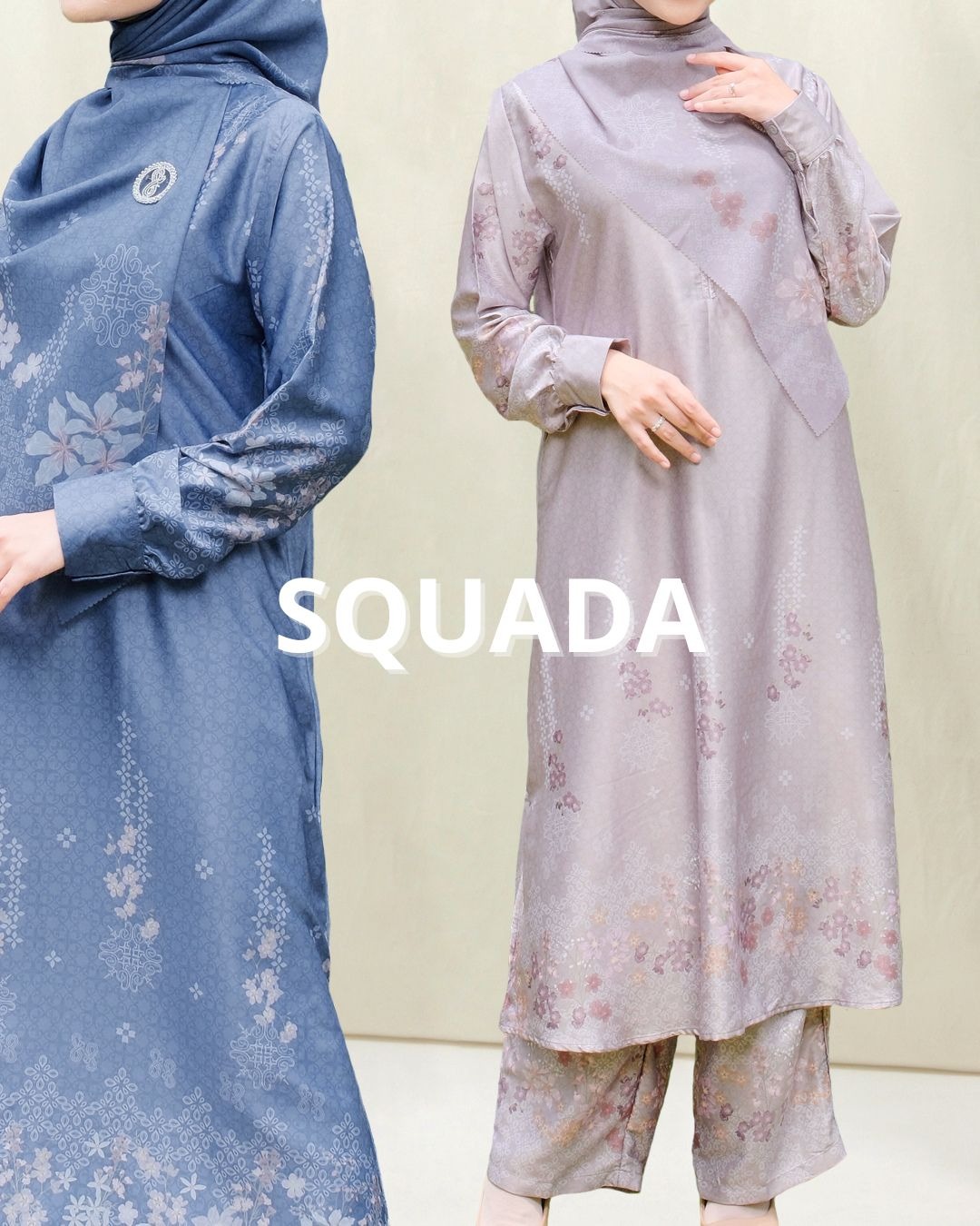 24/7 Comfy Outfits Expert! - SQUADA | RAUDHAH SERIES (IRISH BLUE)