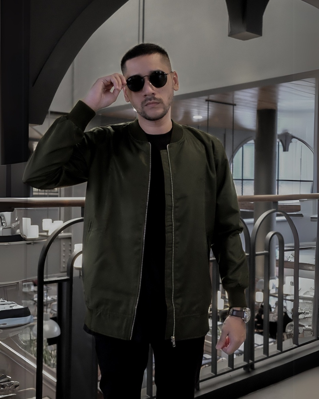 Heavenlights Men Official - HLM BOMBER JACKET - ARMY