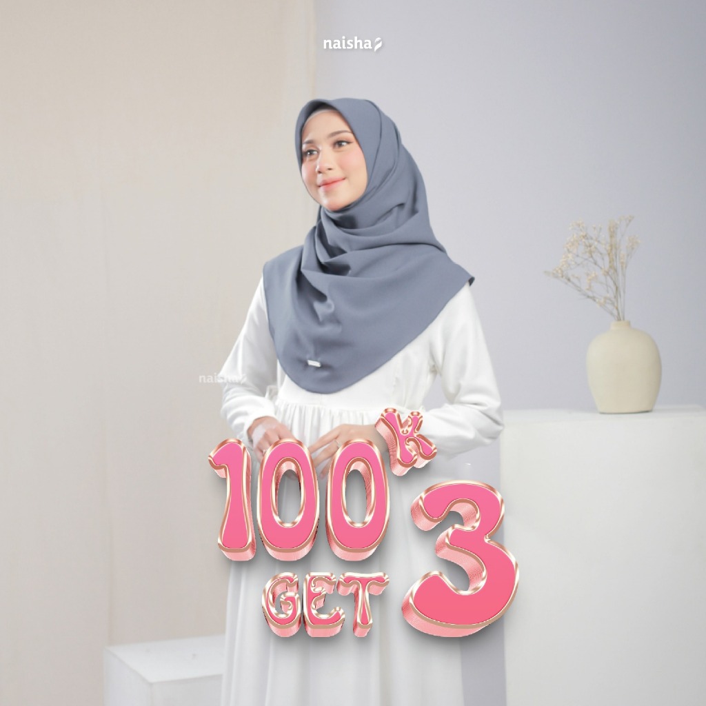 Naishahijrah - NAISHA OFFICIAL - Afiqa Square Malay | Hijab Malay Diamond