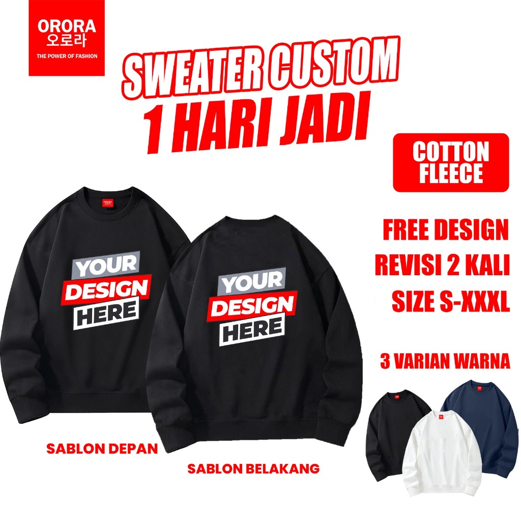 ORORA - 100% PREMIUM COTTON APPAREL - Garansi Uang Kembali 100% - ORORA