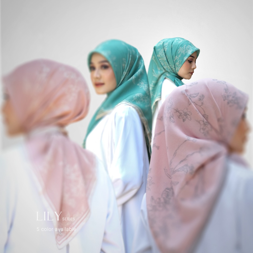 Killua Store Official Website - - Hijab Segiempat Motif Killua Lily Series